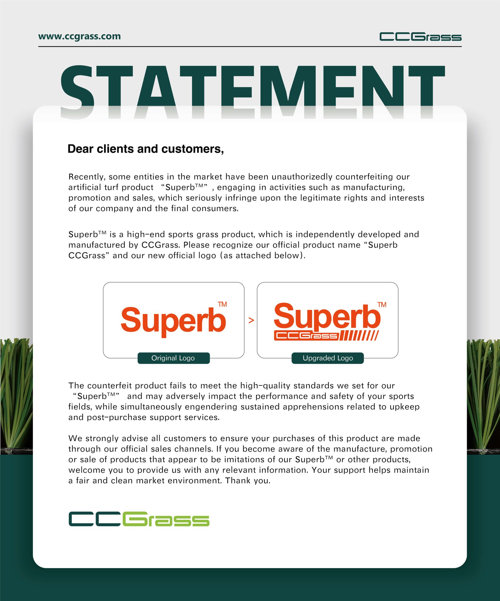 STATEMENT - CCGrass